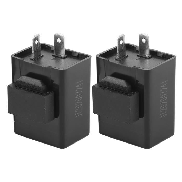 Paire De Relais De Clignotant Réglable 12 V 2 Broches Pour Moto