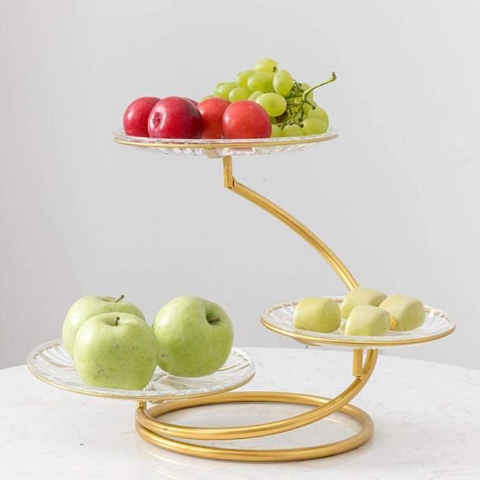 Metal Iron Fruit Basket Stand 3 Tier Fruit Plate Cake Plate Dessert ...