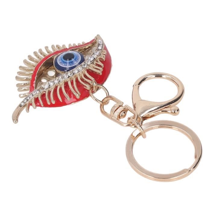 Porte-clés oeil 2 Pcs Eye Rhinestone Keychain Zinc Alloy Exquis Shiny ...
