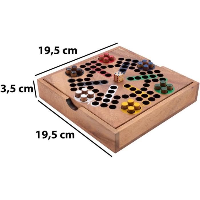 350330 Jeu De Ludo Dans Un Coffret En Bois \U2013 Version Des Petits ...
