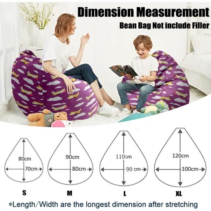 Pouf Poire Sans Remplissage, Pouf Pour Enfant Ado Adulte, Pouf Salon ...