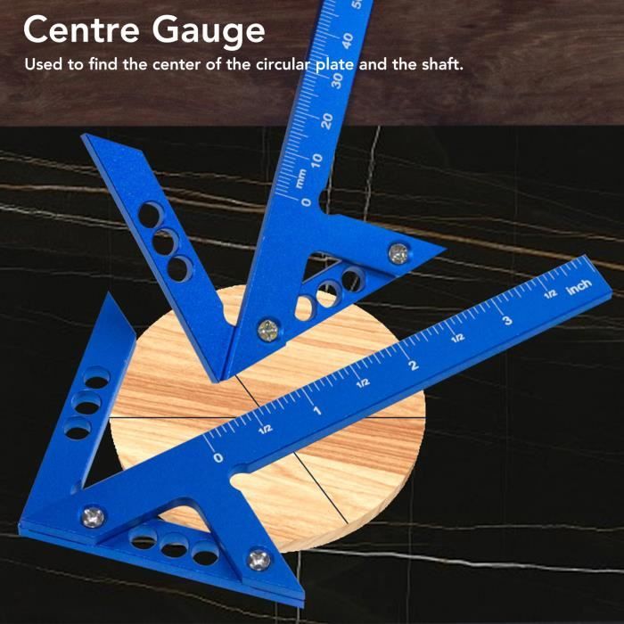 Jauge Centrale Recherche De Centre, Traceur De Règle Centrale 45° 90 ...