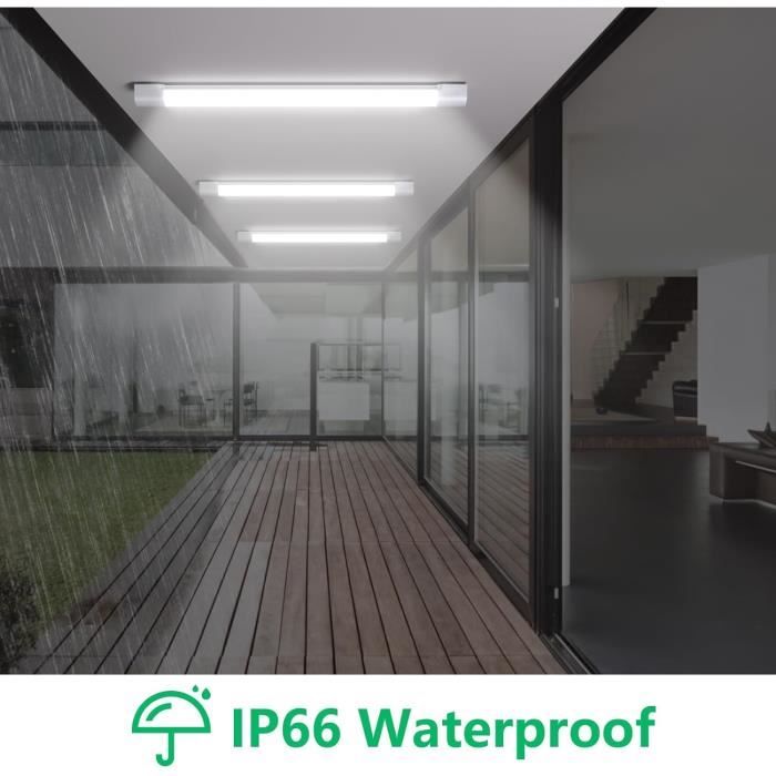 Neon Led 60Cm, 18W 1980Lm Blanc Froid 5000K Tube Led Connexion En Série ...