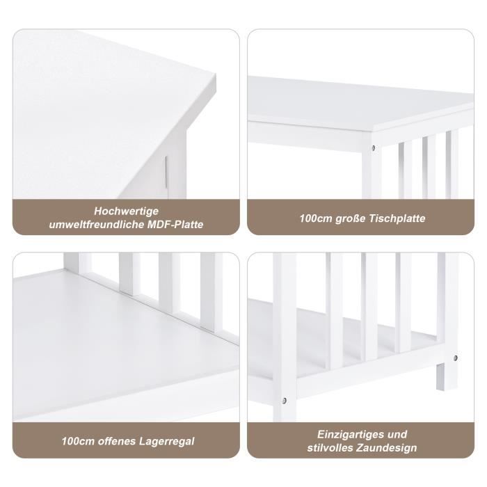ING Table basse moderne, stable 100 * 60 * 47cm - Cdiscount Maison