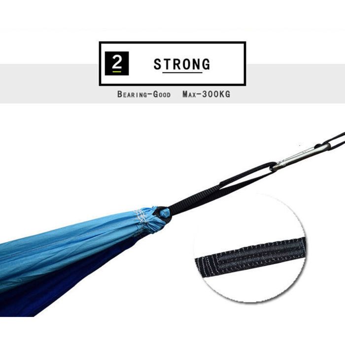 Hamac en Nylon ultraléger pour 1 personne, Parachute bleu, Portable ...