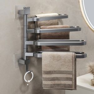 Accessoire salle de bain porte-serviette sans perçage - Cdiscount