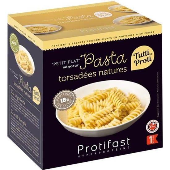 Protifast Pâtes Nature Pasta Torsade 5 Sachets - Cdiscount Au quotidien
