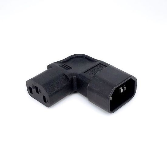 Multiprise,Adaptateur PDU PSU UPS IEC 320 C14, Angle gauche-droit, 3 ...
