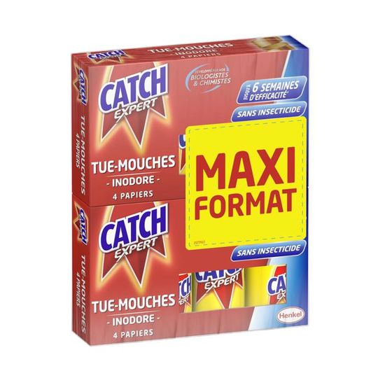 [Lot de 24] CATCH Expert Papier Tue-Mouches x8 - Cdiscount Au quotidien