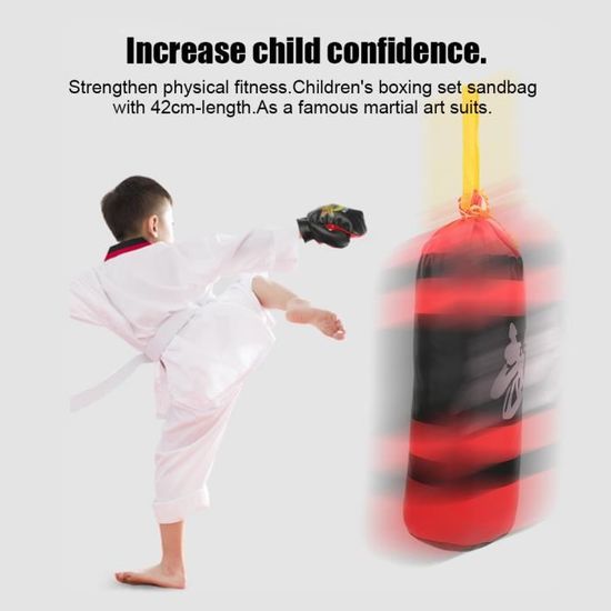 Fafeicy Gants de Boxe Enfants + Sac de Frappe - Ensemble de Boxe pour ...