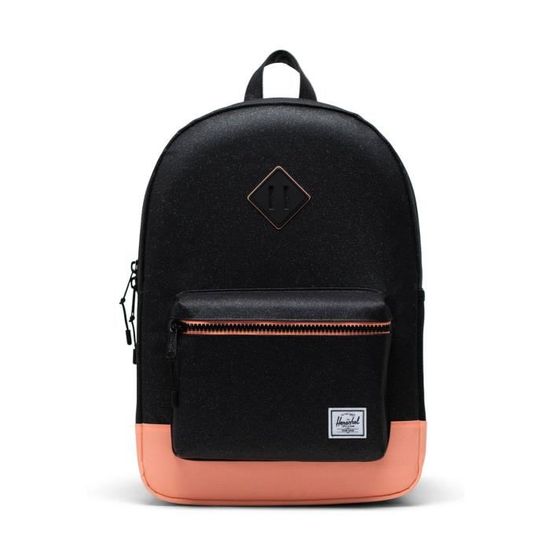 Herschel Heritage Youth Backpack XL Black Sparkle / Neon Peach [147718 ...