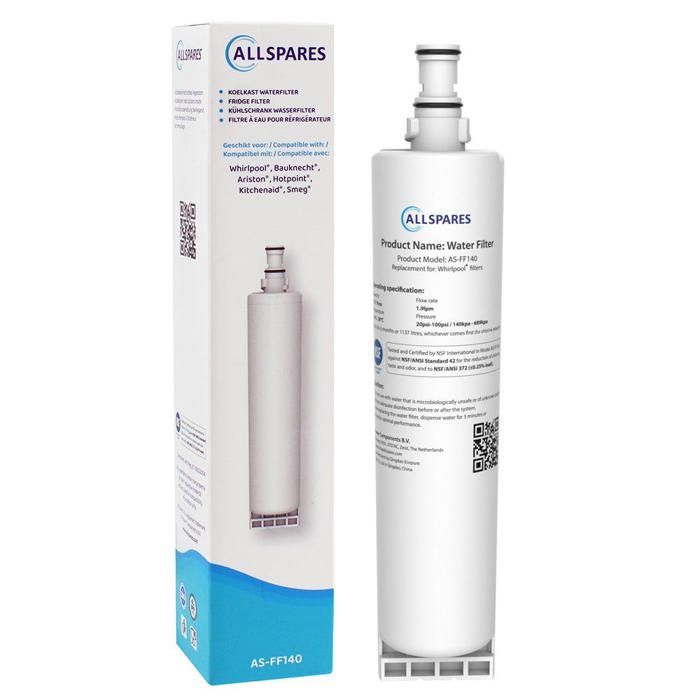 AllSpares Filtre à eau pour réfrigérateur adapté pour Whirlpool ...