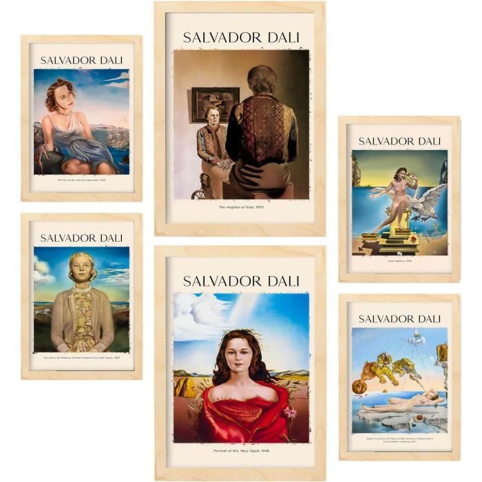 Affiche Ensemble De 6 Salvador Dali 2 Collection D'Œuvres D'Art ...