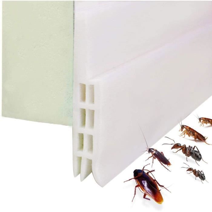 Bas de Porte Adhésif 100cm x5cm Souple Silicone Isolant Phonique ...