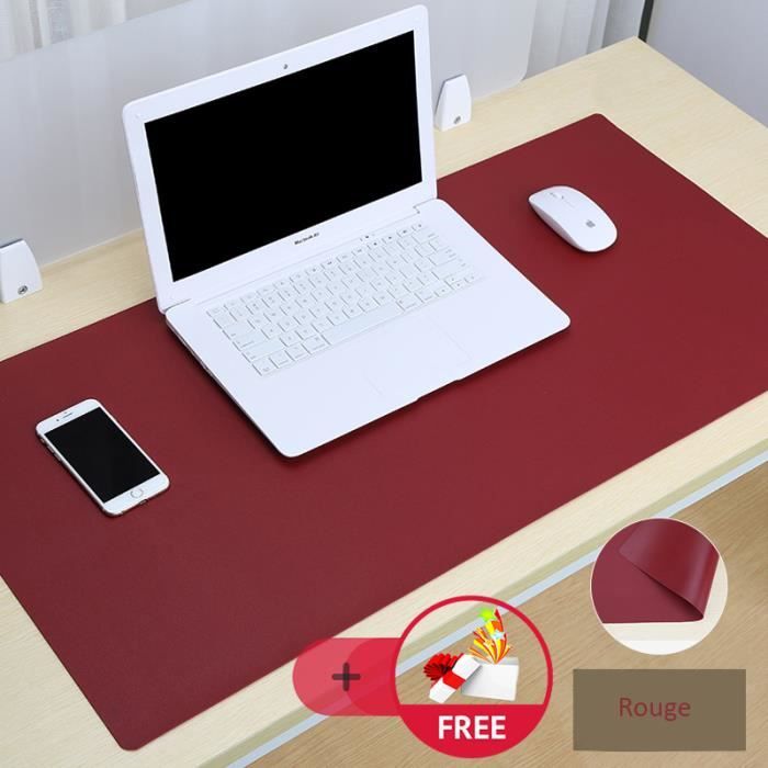 Sous-Main Bureau Double Face en PU Cuir 120*60cm Plus Epais Couleur Pur ...