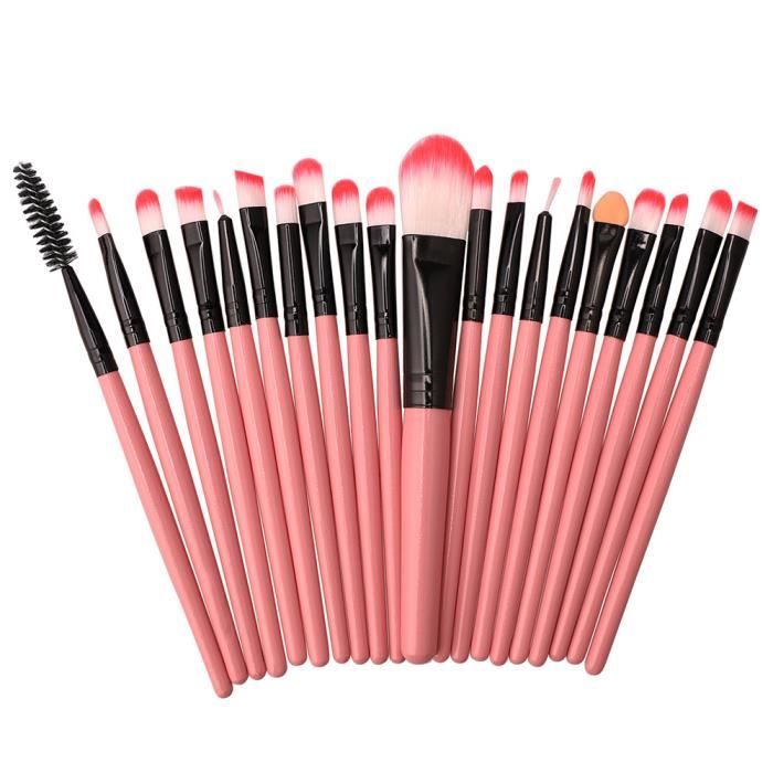 20 pcs Makeup Brush Set tools Make-up Toiletry Kit Wool Make Up Brush ...