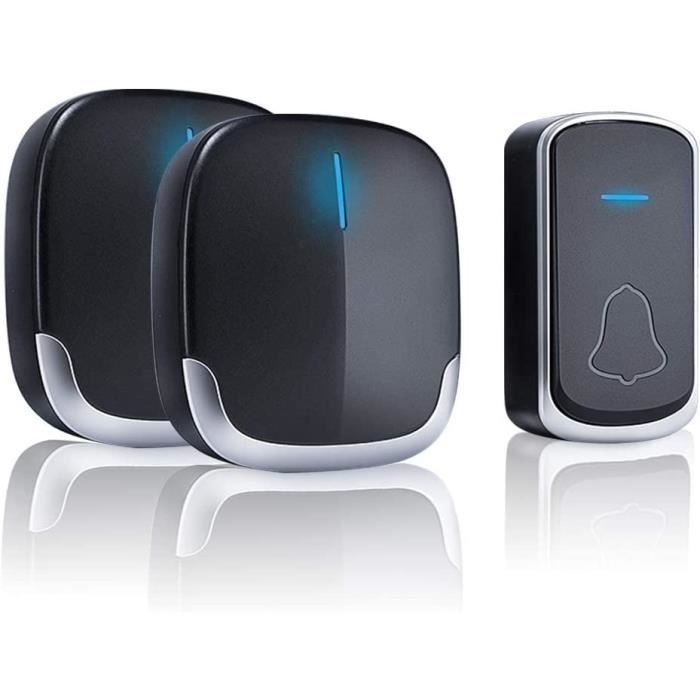 Sonnette sans Fil Extérieur Etanche Sonnette de Porte 300 Mètres 58 ...