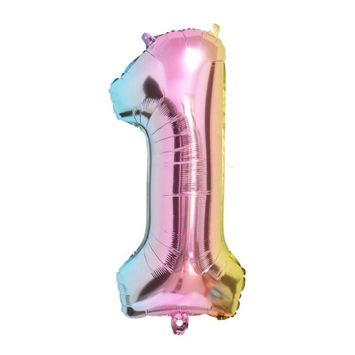 Ensemble de ballons licorne arc en ciel 32 pouces 1 ensemble en aluminium thème licorne pour 1er ...