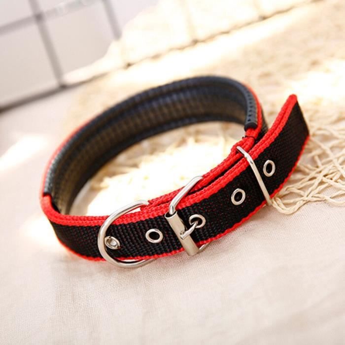 5 Sizes Dog Collar Adjustable Tactical Pets Dog Collars Leash Control ...