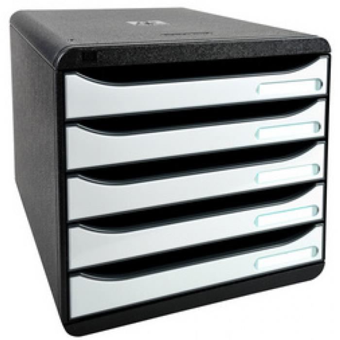 EXACOMPTA Module de classement BIG-BOX PLUS, 5 tiroirs 0,000000 Noir ...