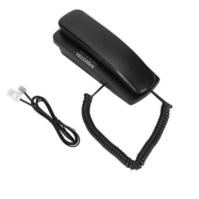 MSA Téléphone De Bureau Kx‑T1042 Téléphone Filaire Fixation Murale Téléphone Fixe Pour Bureau ...