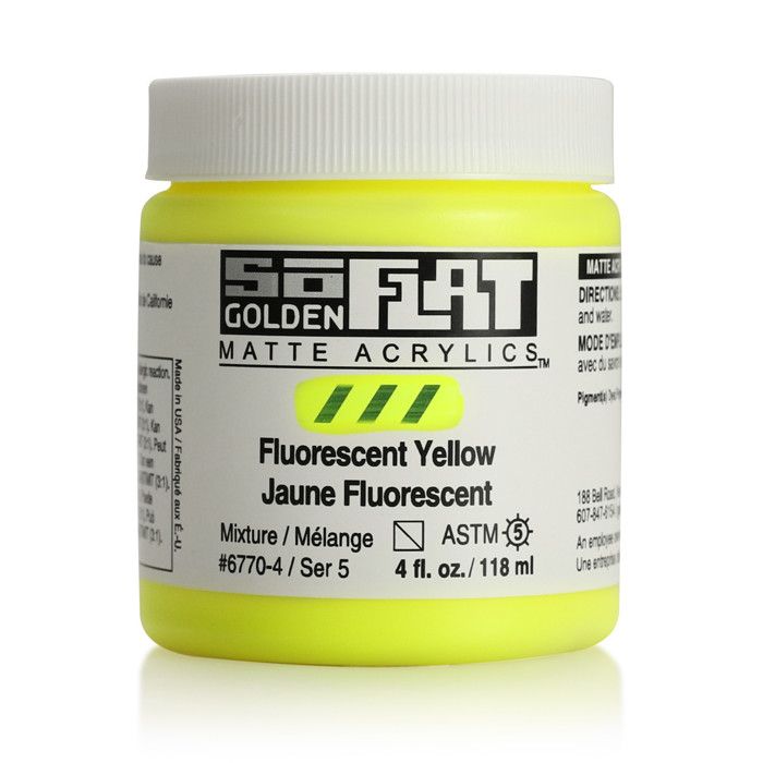 Peinture Acrylic SoFlat Golden 118 ml Jaune Fluorescent S5 - Cdiscount ...