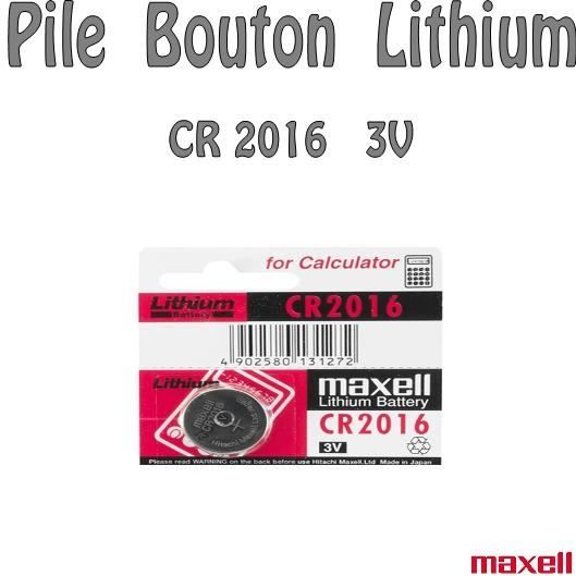 Pile bouton Maxell CR2016 Lithium 3V - Cdiscount Jeux - Jouets