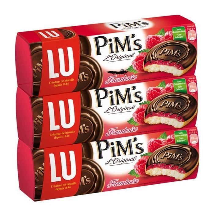 LU - Lot de 3 PiM's Framboise 450g - Cdiscount Au quotidien