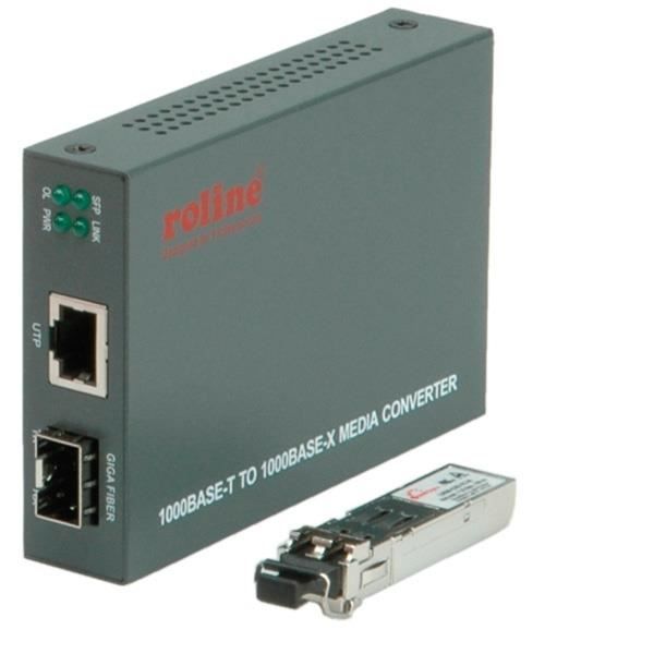 Convertisseur de média à fibre optique ROLINE RC1000SX/LC Gigabit Ethernet - Multi-mode - IEEE ...