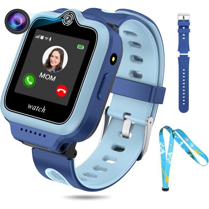 Montre Connectée Enfant Gps 4G, 360° Rotation Montre Connectée Pour ...