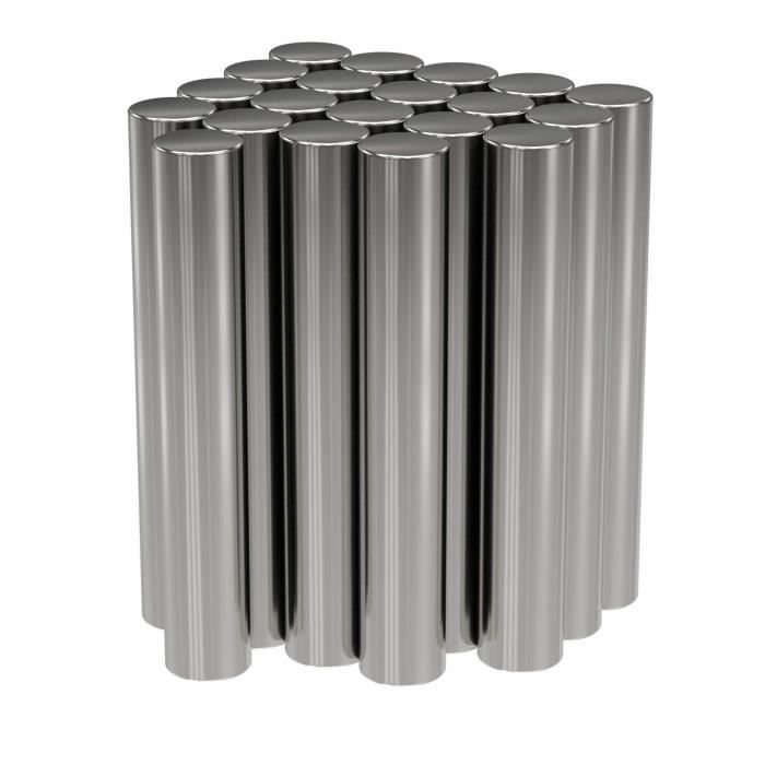 Lot De 20 Aimants Néodyme Argentés – Extra Puissants – Diamètre 4 X 25 ...