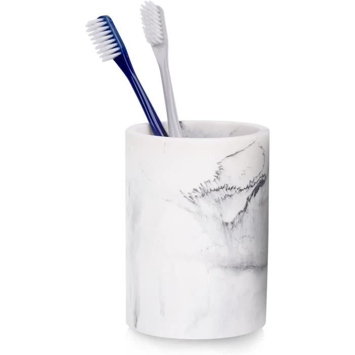 Support De Brosse À Dents Électriqueplan De Travail Aspect Marbrédentifricepinceau De Maquillage ...