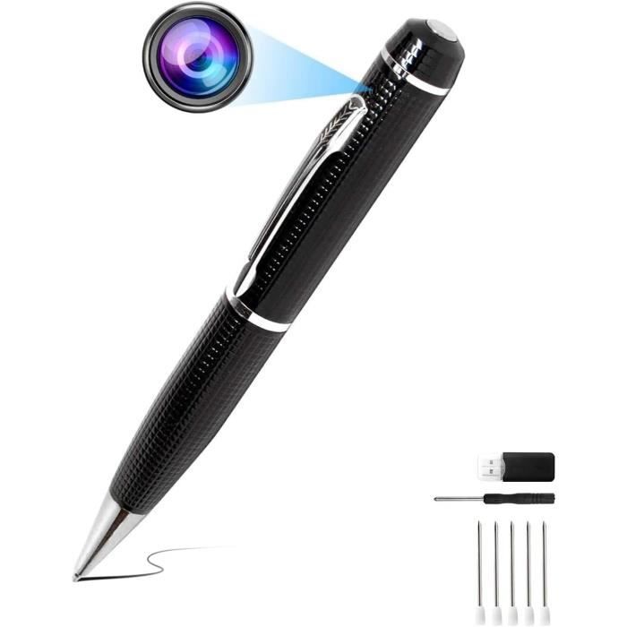Hd 1080P Caméra Espion À Stylo,Mini Caméra Cachée À Stylo,Magnétoscope ...