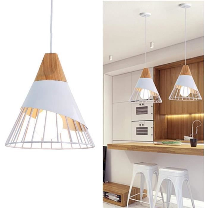 Lustre Moderne Simple, 25CM Suspension Lnaire Créatif Forme de Cône ...