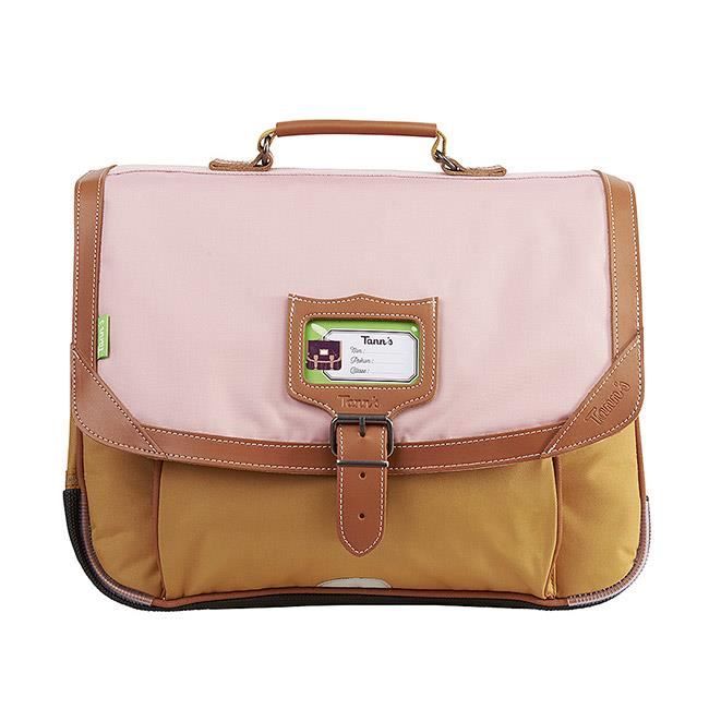 Cartable TANN'S Iconic 38cm 2 compartiments Rose Caramel - Cdiscount