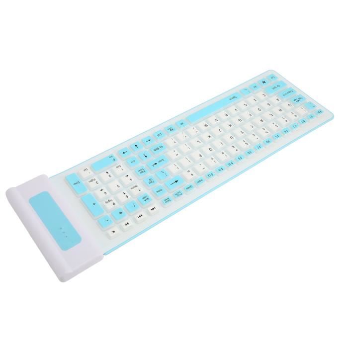 Tbest clavier étanche Clavier en silicone 107 touches étanche à la ...