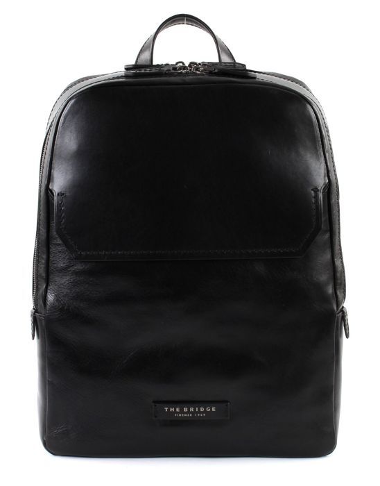 THE BRIDGE Sac à dos noir en cuir pour femme et homme - Williamsburg ...