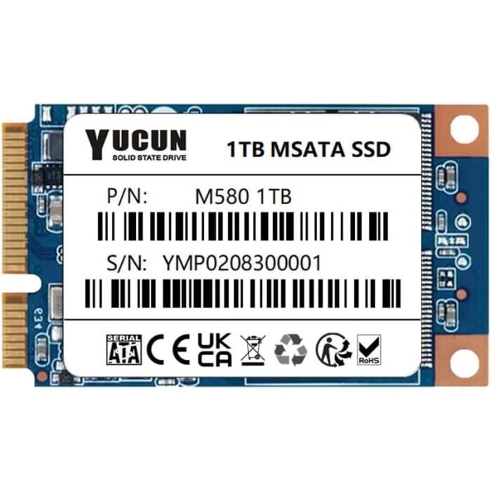 Msata Iii Disque Flash Ssd 1Tb Go Interne Solid State Drive 1Tb[u1412 ...