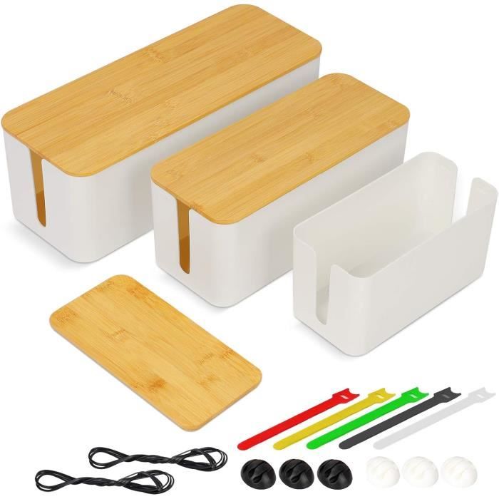 Boîte À Câbles, Organiseur De Câbles Pour Ranger Les Multiprises, Boîte ...