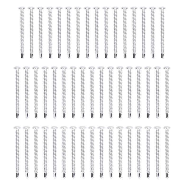 AIM- Vis perceuse à tête ronde M4.2x50 - 50 pcs vis à tête ronde en acier inoxydable 304 ...