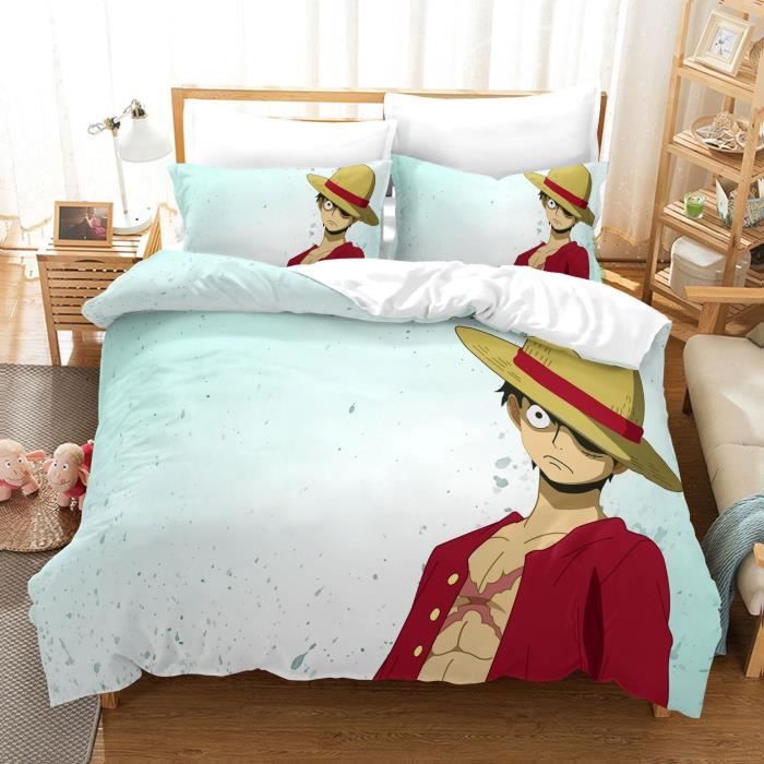 Parure De Lit Chopper Zoro Sanji Cute One Piece Luffy 140 200cm Animé