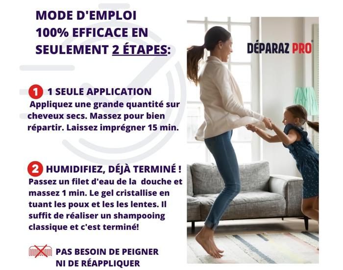 DÉPARAZ-PRO Crystal Lotion Anti-Poux et Lentes - Nouvelle Génération ...
