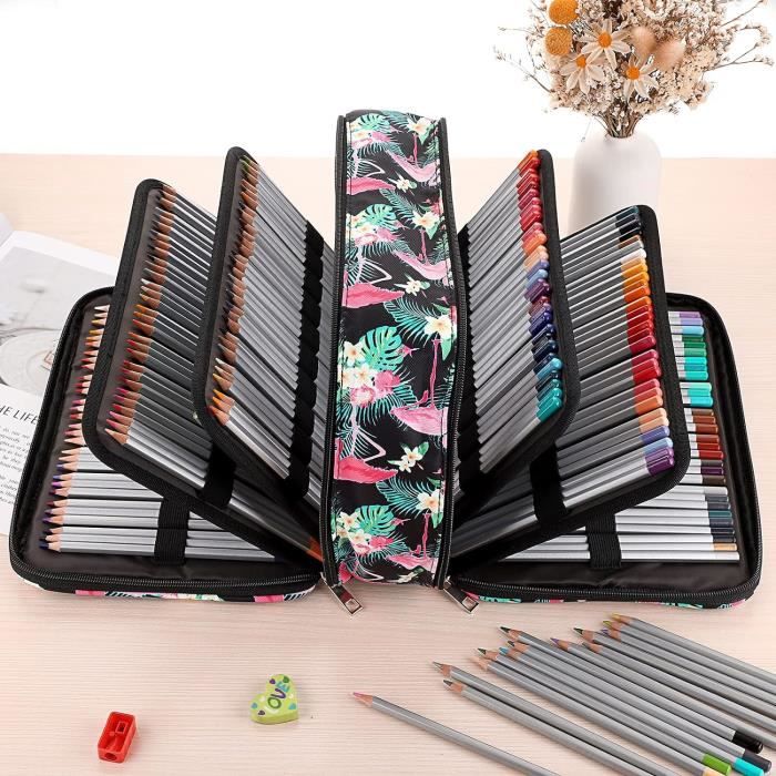 Trousse À Crayons 300 Emplacements Pour Crayons De Couleur, Grande ...