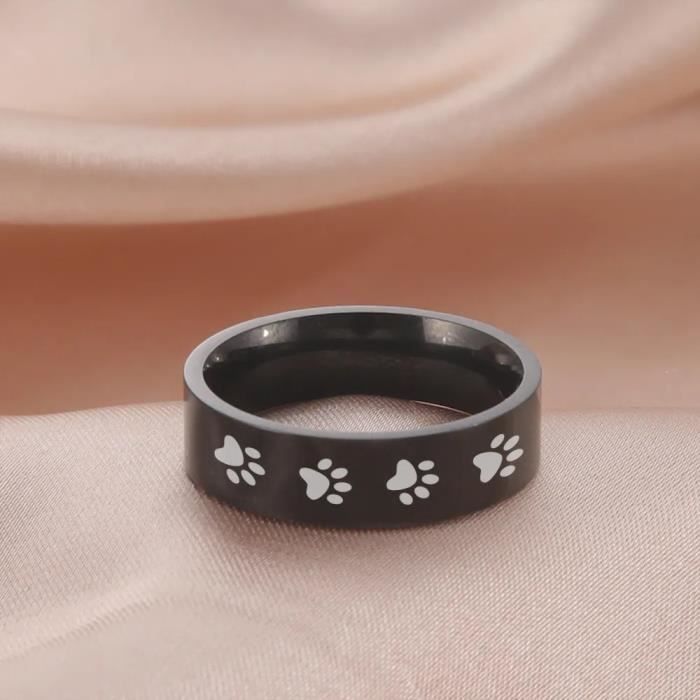 Bague - Patte de Chien - Acier Inoxydable - Homme et Femme - Mariage ...