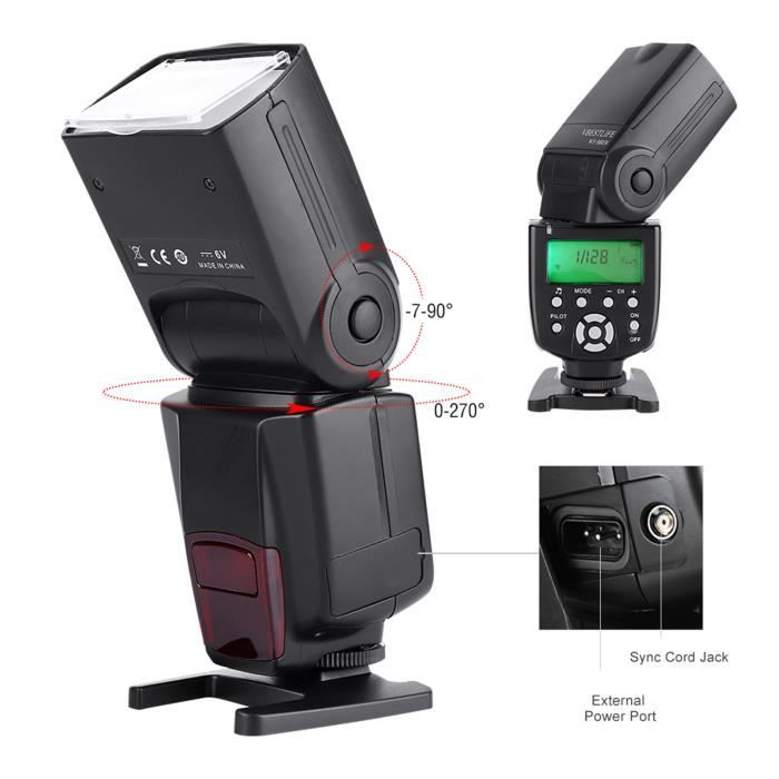 YOSOO Flash Speedlite Flash pour appareil photo WS-560IV Speedlite ...