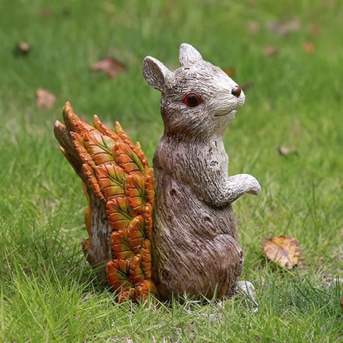 Statue De Jardin En Forme D'Écureuil - Décoration D'Extérieur - Statues ...
