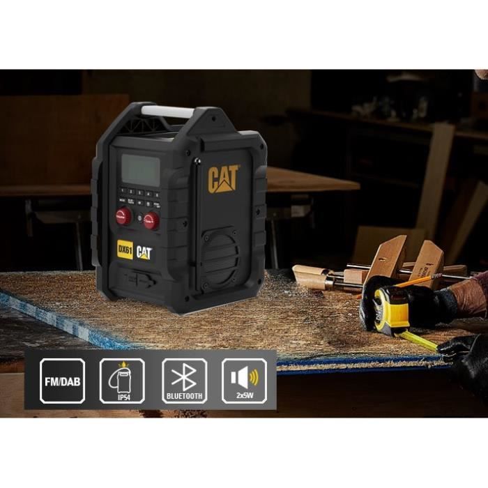 Radio de chantier Bluetooth 18V CAT DX61B - Cdiscount TV Son Photo
