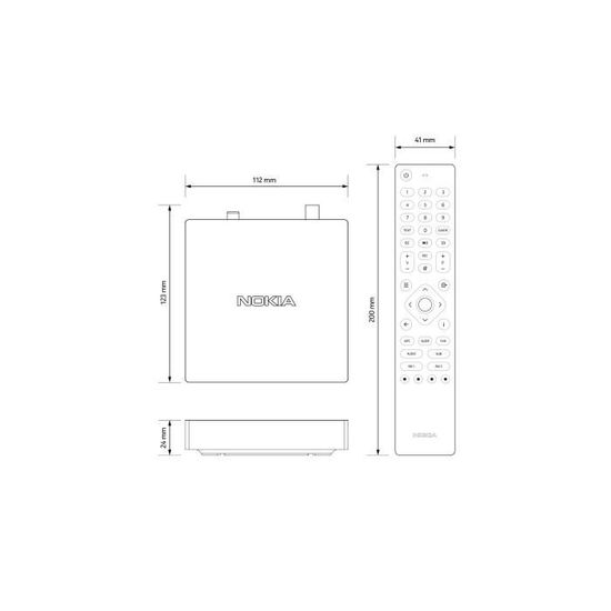 NOKIA Récepteur Terrestre 6000, DVB-T/DVB-T2, HD, H.264, HEVC H.265 ...