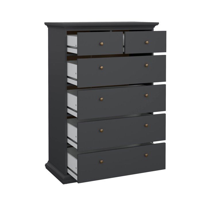 Commode Gaetana Dmora, en Bois Mélaminé Gris 48,5x96,2x139,48h cm ...