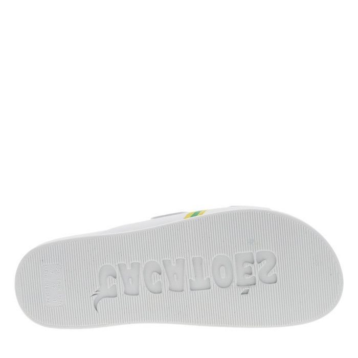 Claquettes talon plat Cacatoès blanc - Cdiscount Sport